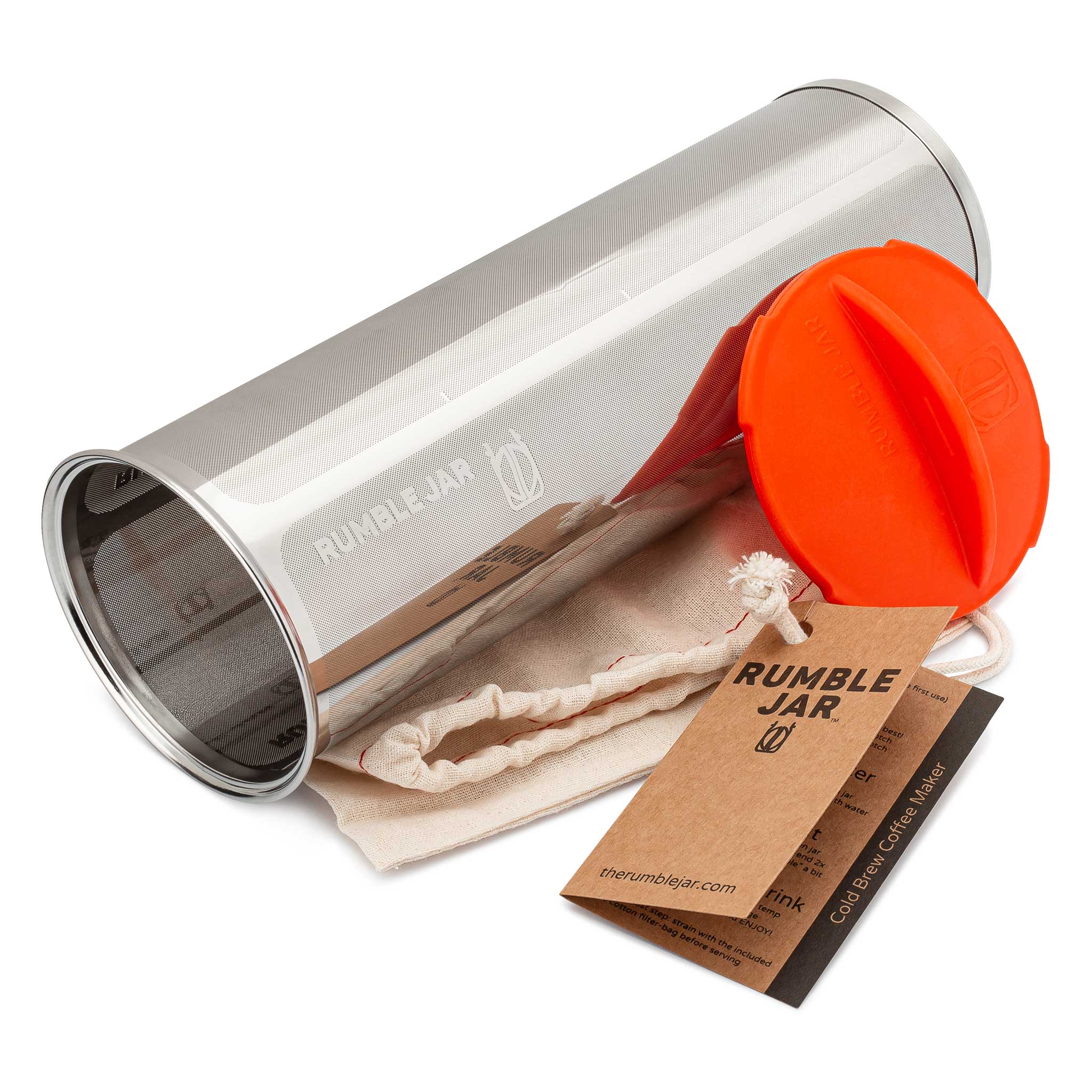 Rumble Jar: One Gallon size (128oz), filter-only (no jar included)