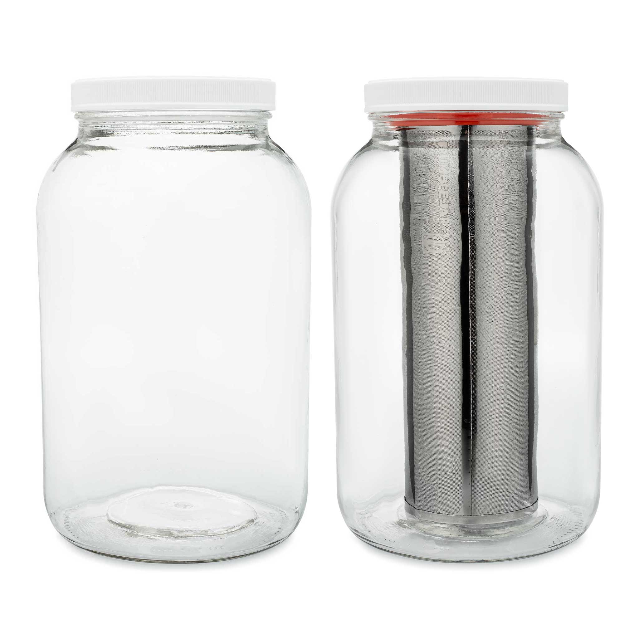 Flip-up Pour Lid w/ Handle for Gallon-Size Brewing Jars – Rumble Jar